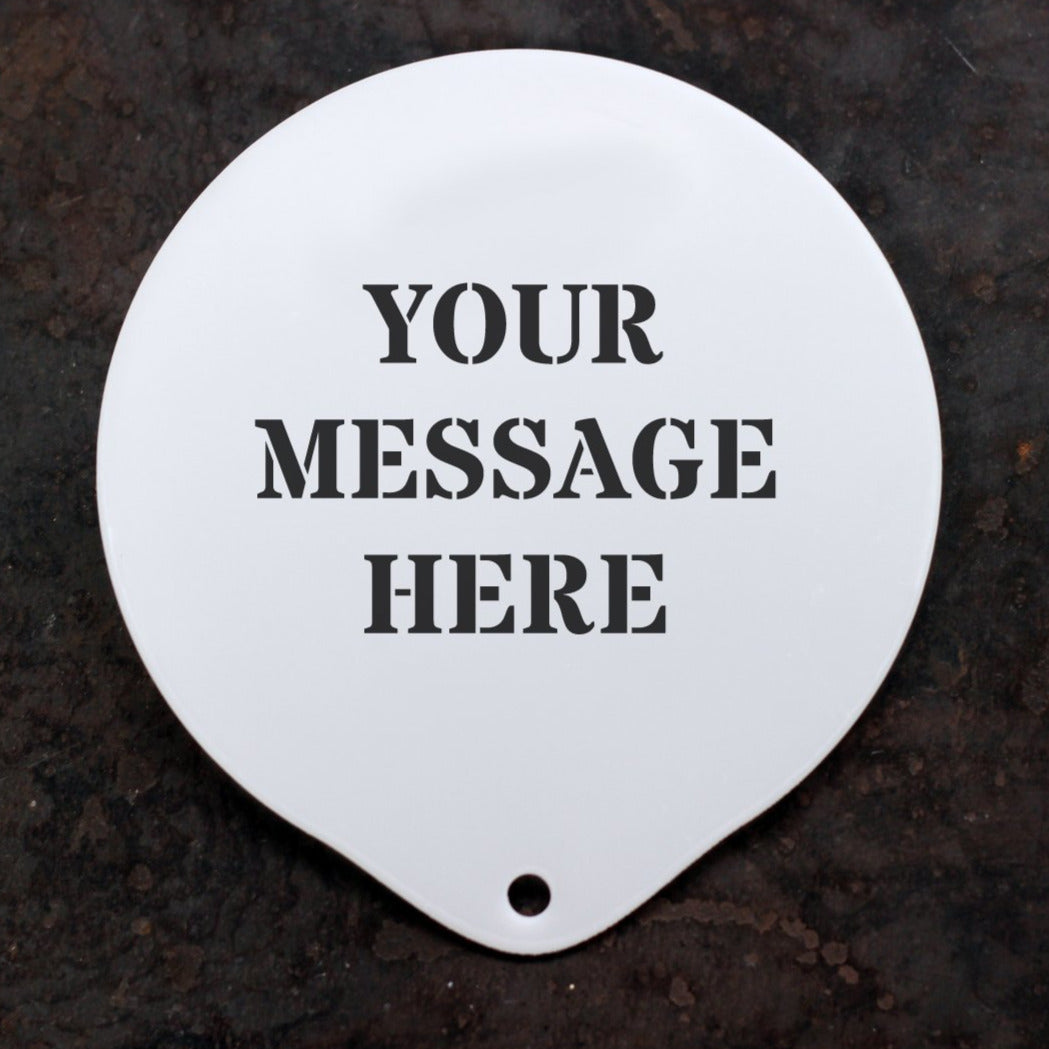 Bespoke Text Coffee Stencils – Personalised Stencils