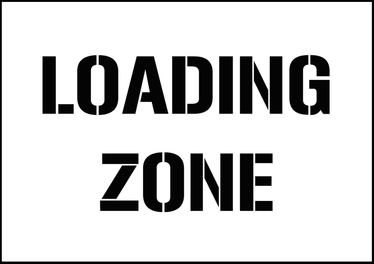 Loading Zone Sign Stencils – Personalised Stencils
