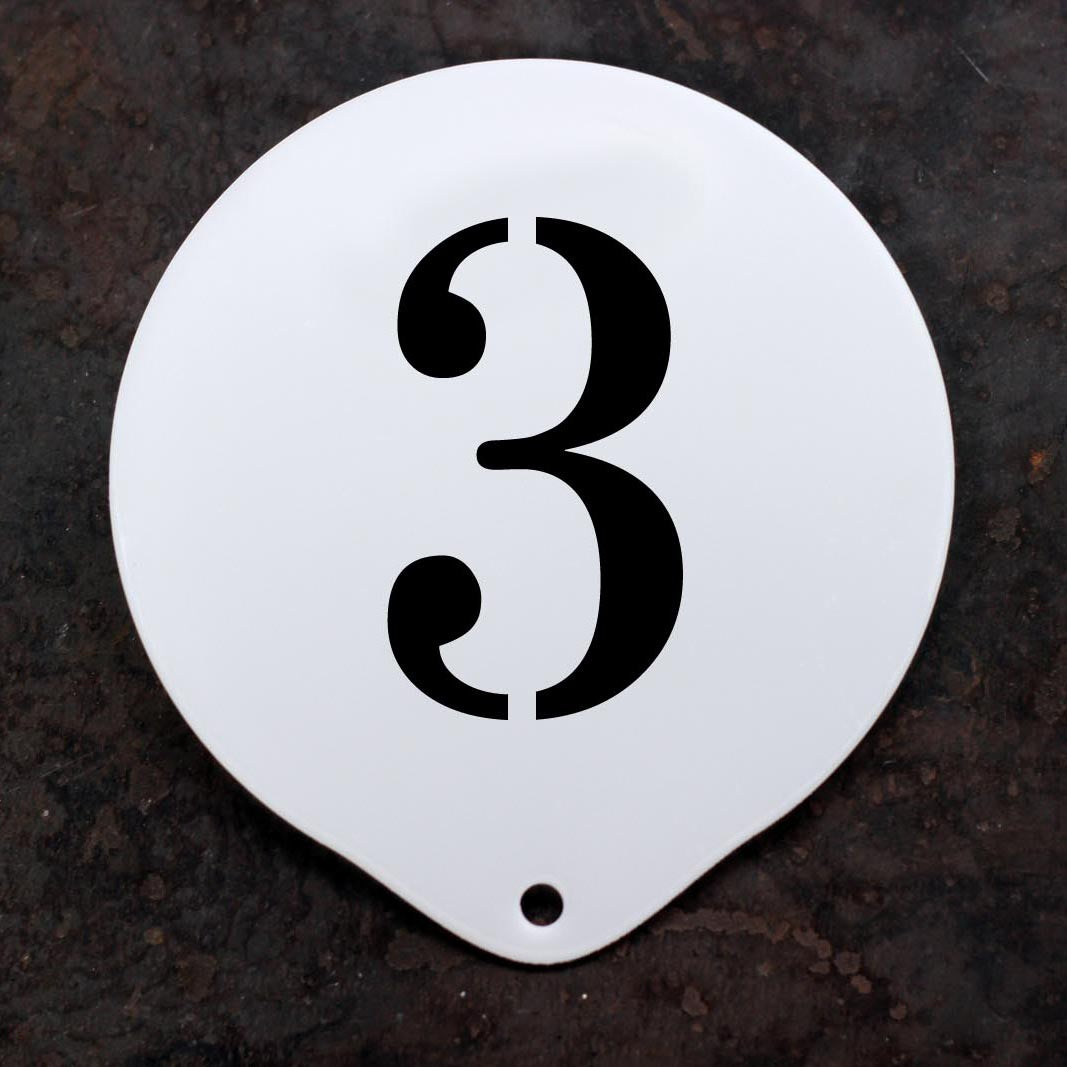 Number Coffee Stencil – Personalised Stencils